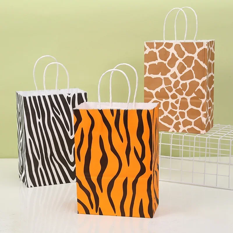 Paper Bag Zebra Print Gift Bags Frosted Zebra Gift Bags