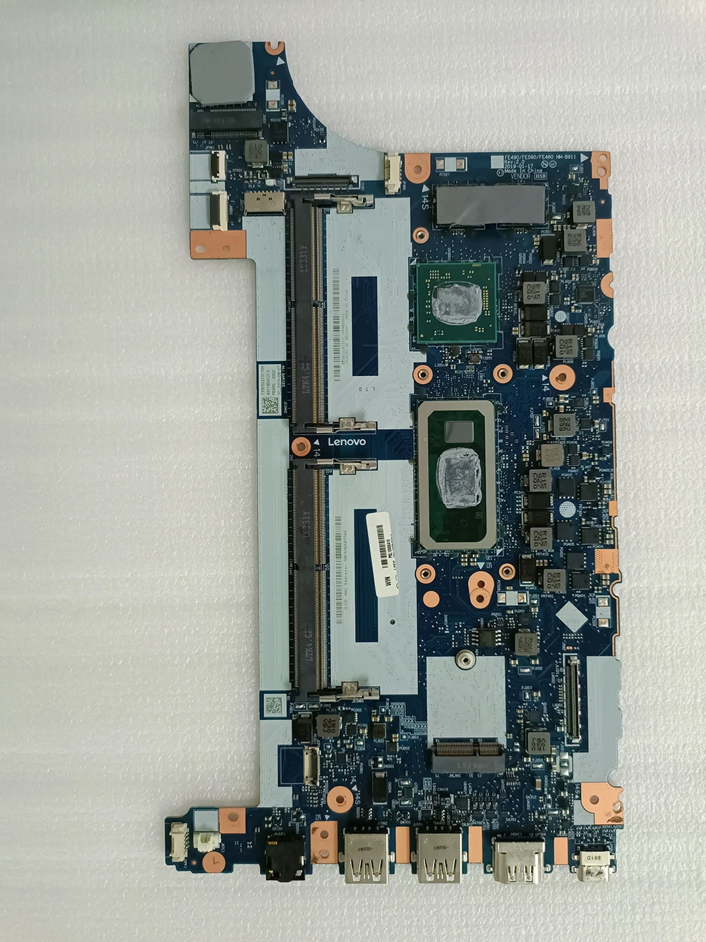 For-Lenovo-E490-Notebook-Mainboard-Laptop-NM-B911-I5-8265U-Motherboard ...