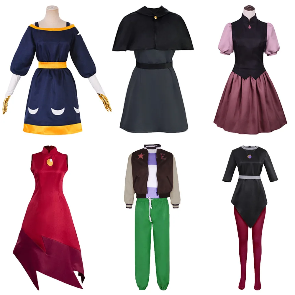 The Owl House Amity Edalyn Dress Top Pants Cosplay Costume Halloween ...
