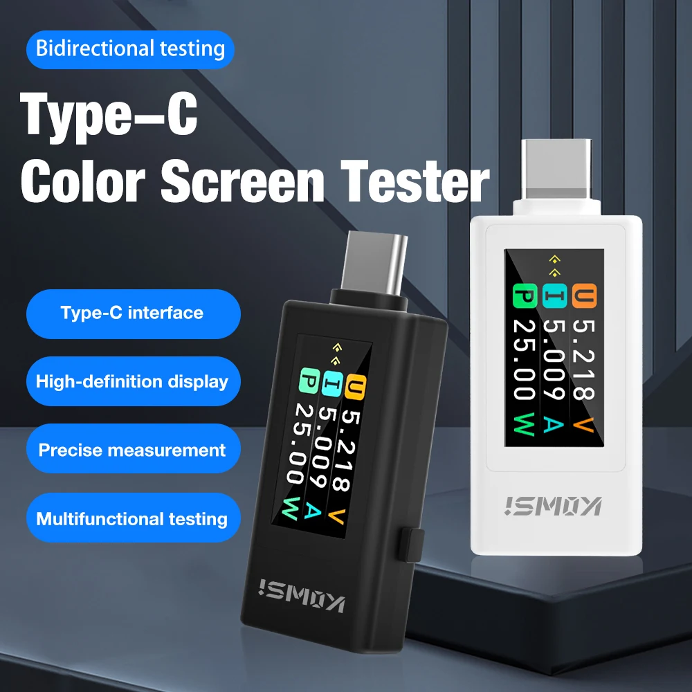 USB Tester Voltmeter Ammeter TYPE-C Digital Monitor Current Voltage ...