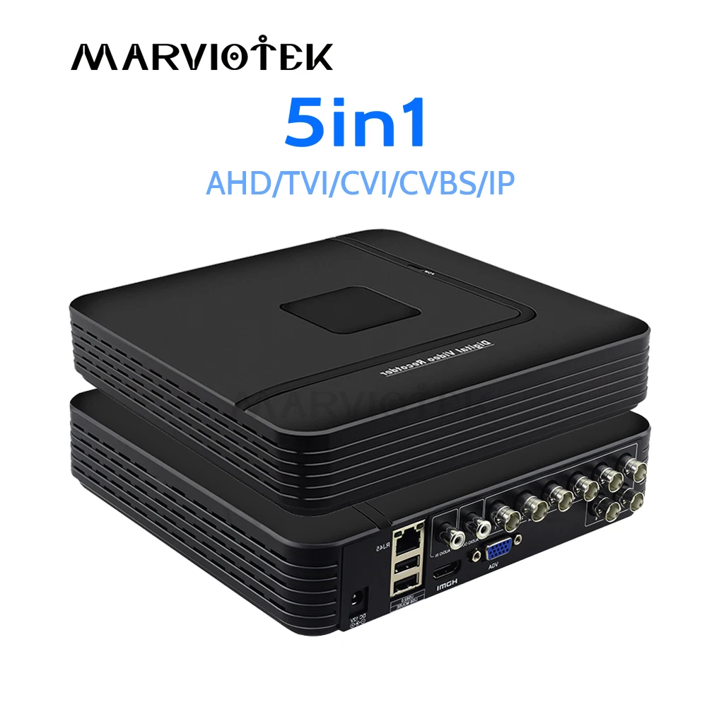 5 IN 1 CCTV AHD DVR Surveillance Video Recorder Mini Hybrid DVR ...