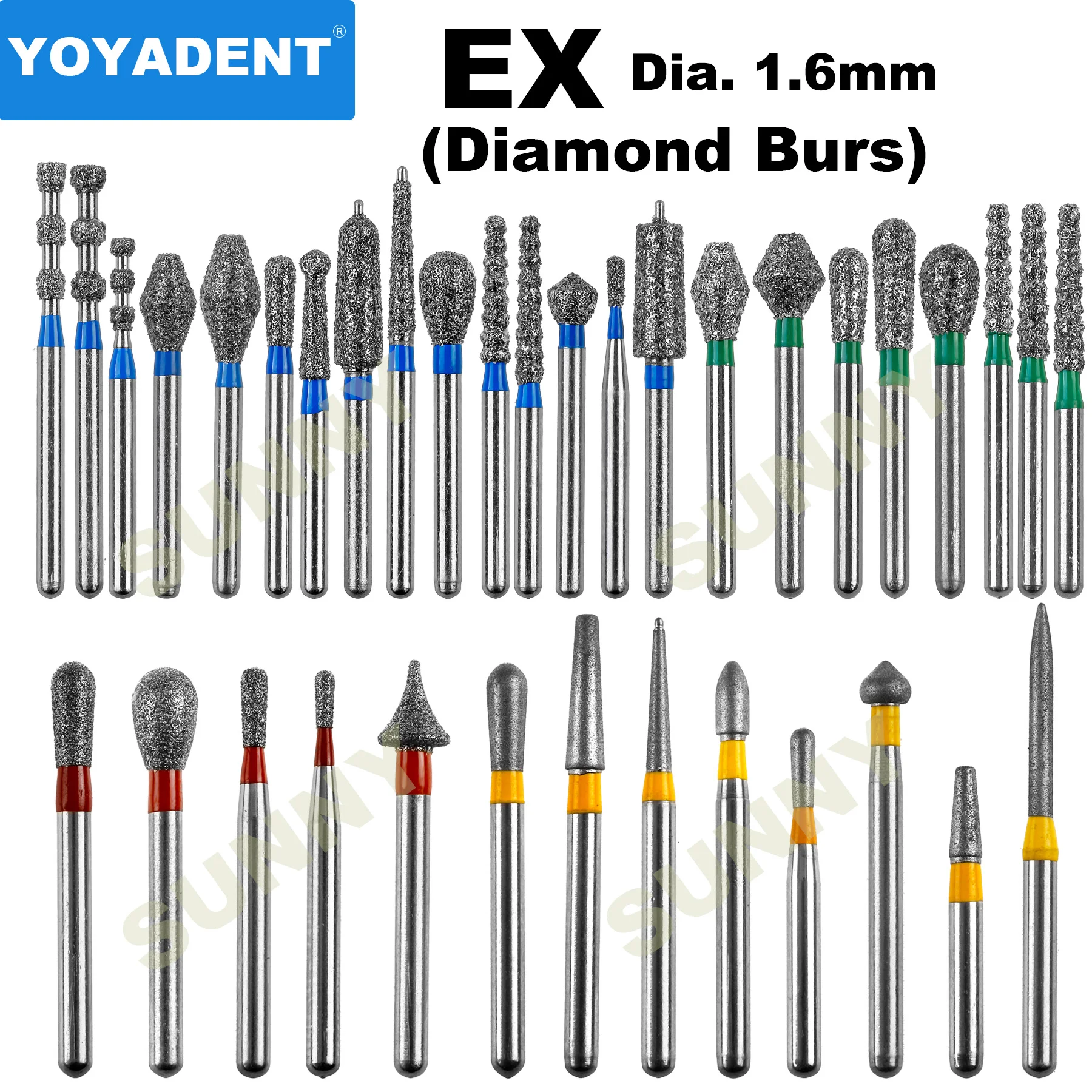 EX-Type-Dental-Diamond-Burs-Dentistry-Strawberries-Dental-Burs-for-High ...