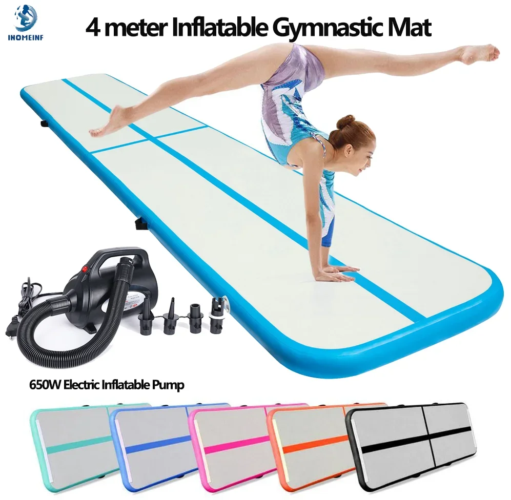 4-Meters-Durable-Inflatable-Gymnastics-Air-Floor-Mattress-Yoga-Mat-Home ...