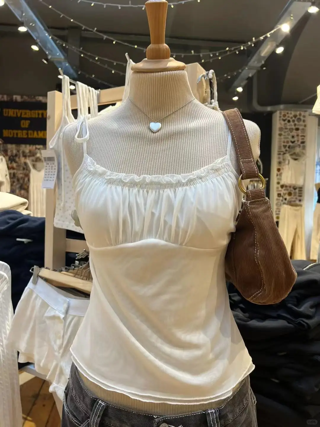 Vintage-Lace-up-Folds-Mesh-Tank-Tops-Women-Summer-White-Sexy-Sleeveless ...