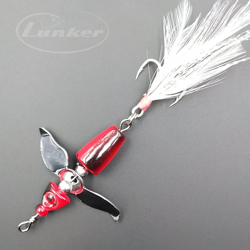 Lunker-Propeller-Fishing-Lure-11g-Noisy-Spinner-Spinning-Bait-Rotating ...