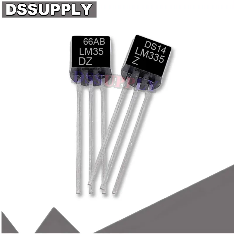 Sensor de temperatura de precisión Original, LM335Z TO92, LM35DZ, LM335, LM35 TO-92-3, nuevo, 1 ud.