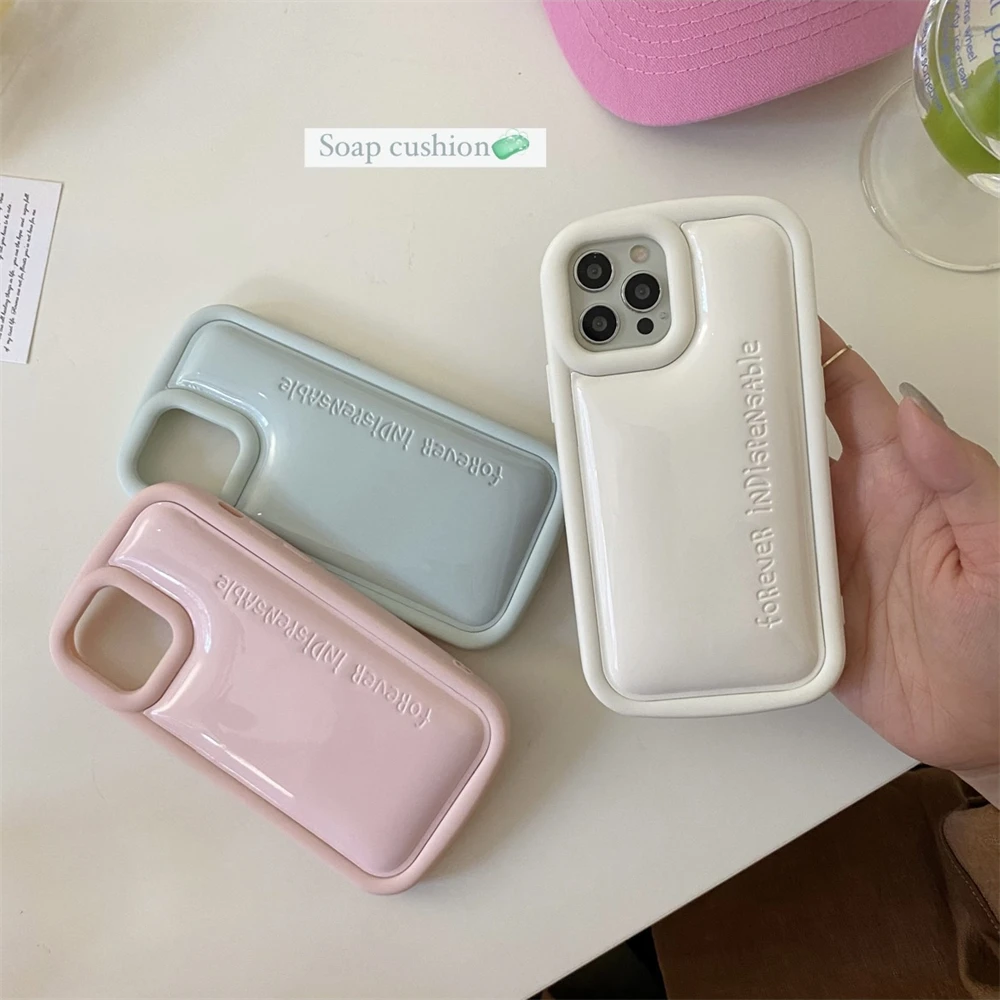 Ins Korean Cute Cindy Color The Soap Phone Case For iPhone 14 13 12 11 ...
