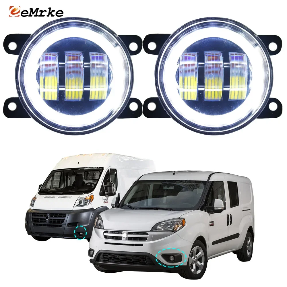 Car-Fog-Light-Assembly-Lens-30W-Led-Angel-Eye-DRL-Turn-Signal-Lamp-for ...
