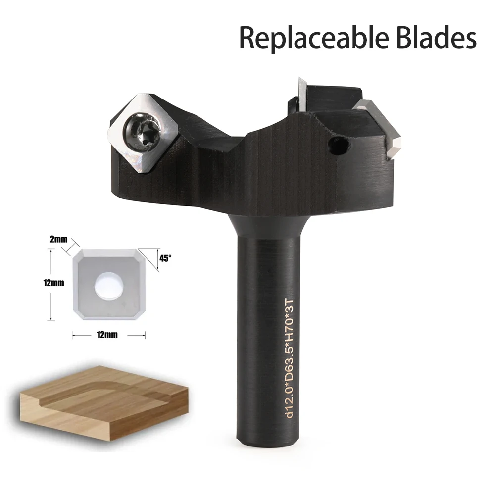 1pcs-Wood-Router-Bit-12mm-12-7mm-3-Flutes-Replacable-Blades-Insert-Wood ...