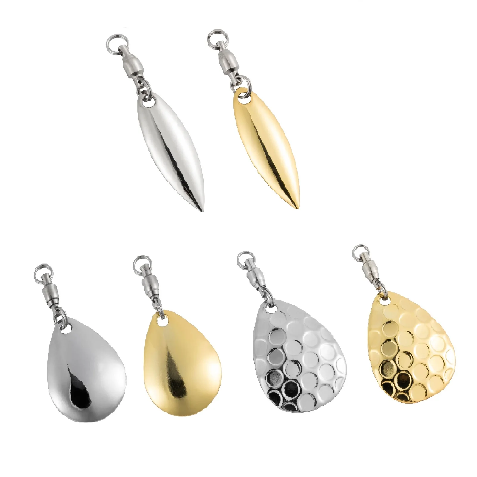 10pcs-Fishing-Spinner-Blades-with-Swivels-Colorado-Blades-for ...
