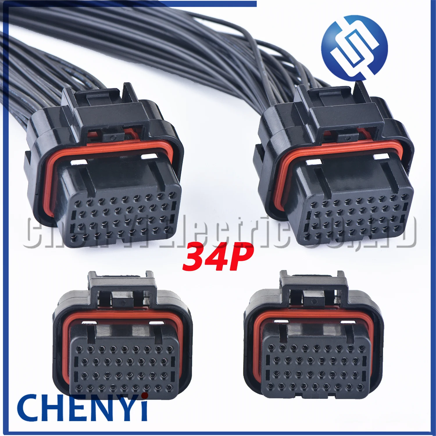 34-Pin-Way-TE-AMP-Female-Auto-Oil-Gas-Connector-ECU-Straight-PCB-Plug ...