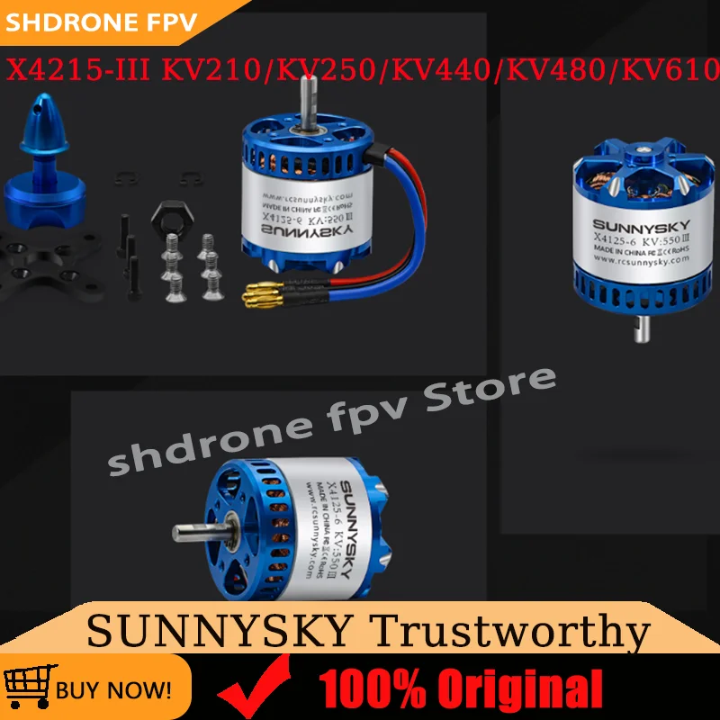 SunnySky X Series X4125-III KV210/KV250/KV420/KV440/KV480/KV610 ...