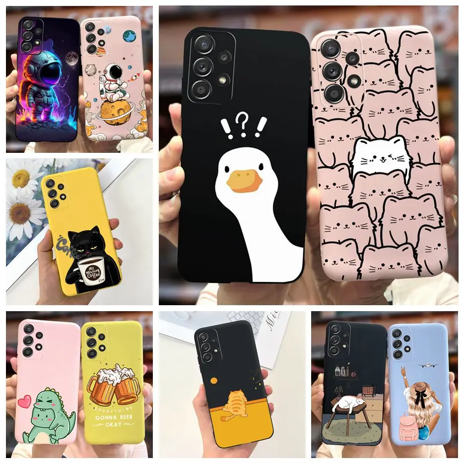 For-Samsung-Galaxy-A23-A33-A53-A73-5G-Case-Cute-Cartoon-Back-Cover ...