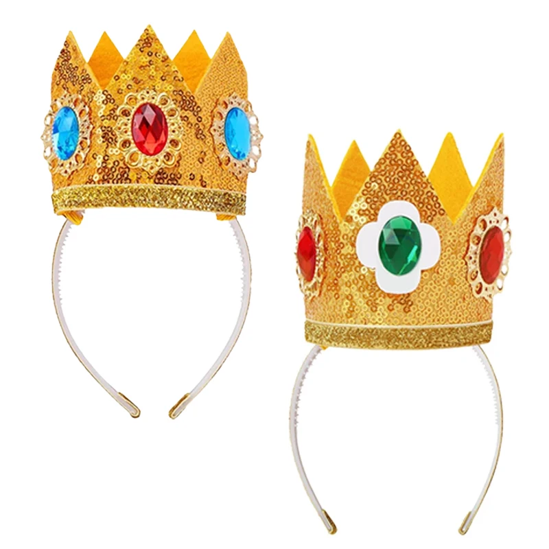 Super-Mario-Bros-Tiara-Crown-para-meninas-princesa-cocar-de-p-ssego ...