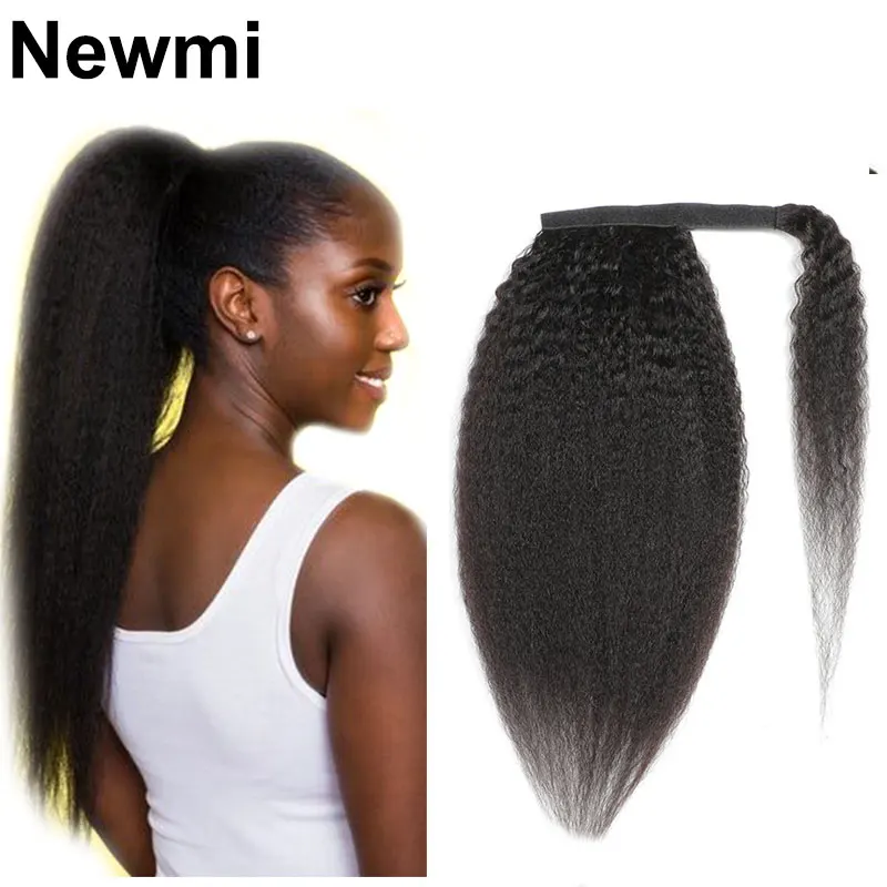 Extensions-de-cheveux-cr-pus-pour-femmes-postiches-droites-Yaki-queue ...