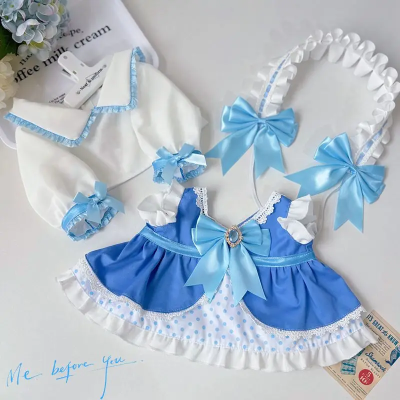 40CM-Sitting-Posture-Doll-Clothes-Anime-Adorable-Bowknot-Headdress ...