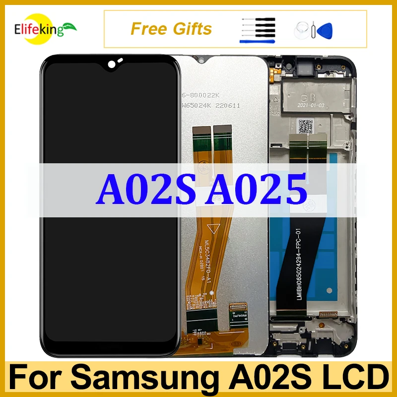 Original LCD For Samsung A02s A025 SM-A025F LCD Display Touch Screen Replacement Digitizer ...