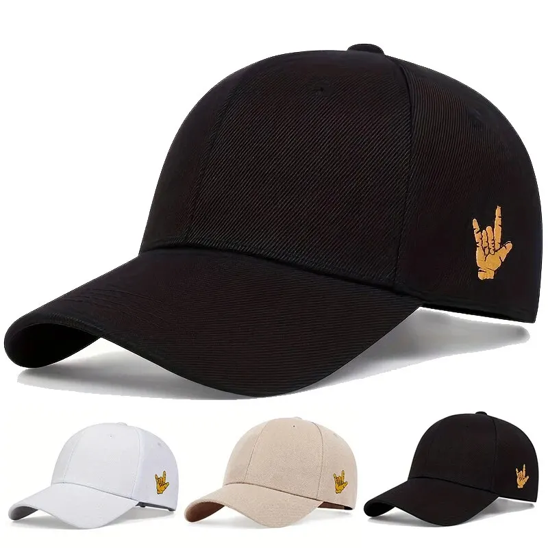 Unisex-Side-Finger-Embroidery-Baseball-Caps-Spring-And-Autumn-Outdoor ...
