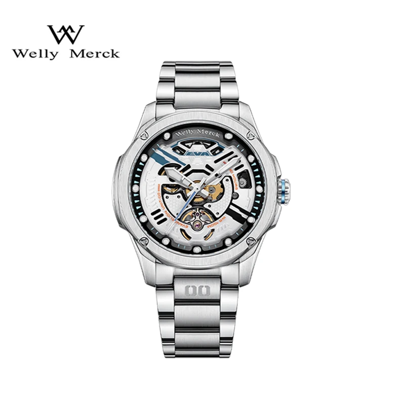 Welly-Merck-Automatic-Mechanical-Watches-Man-Stainless-Steel-Waterproof ...
