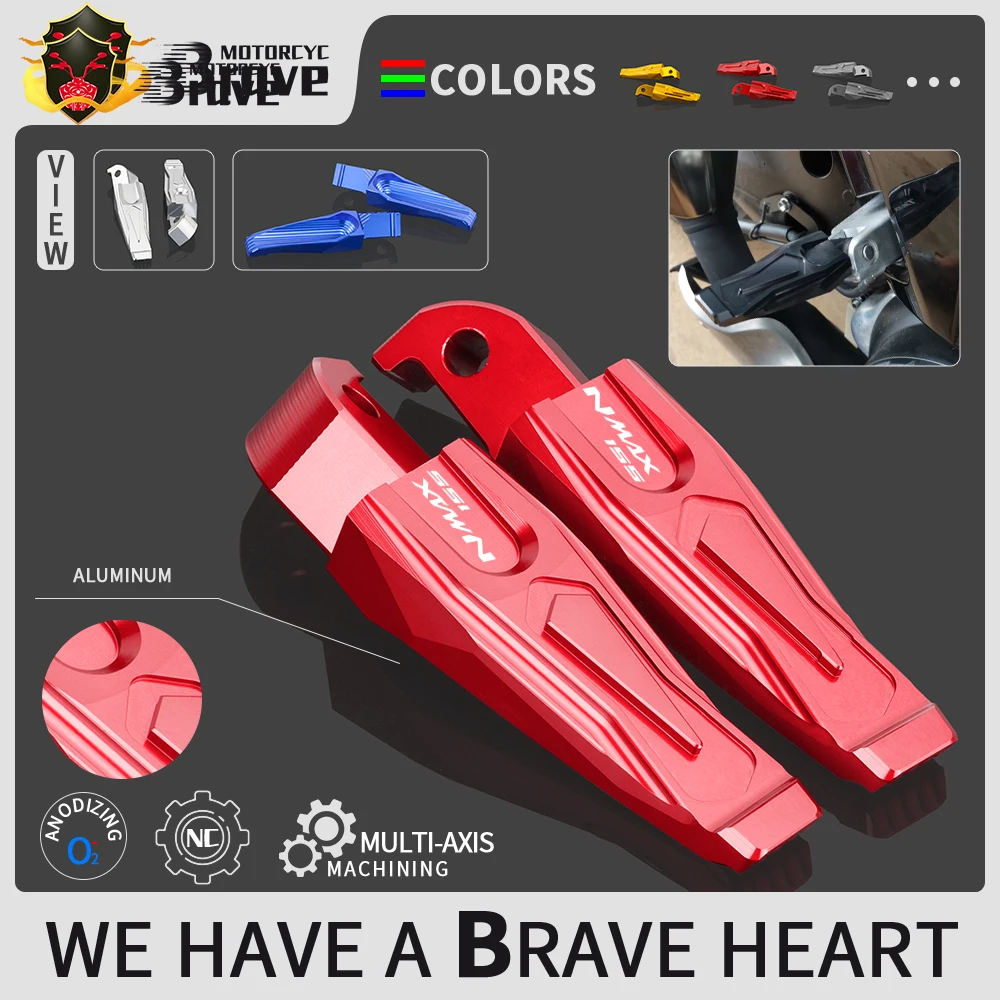 2022-N-max-155-Rear-Passenger-Foot-Peg-Footrests-For-Yamaha-nmax155 ...