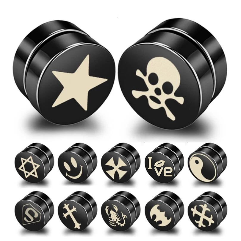 1pc Mens Strong Magnet Magnetic Health Care Ear Stud Non Piercing ...