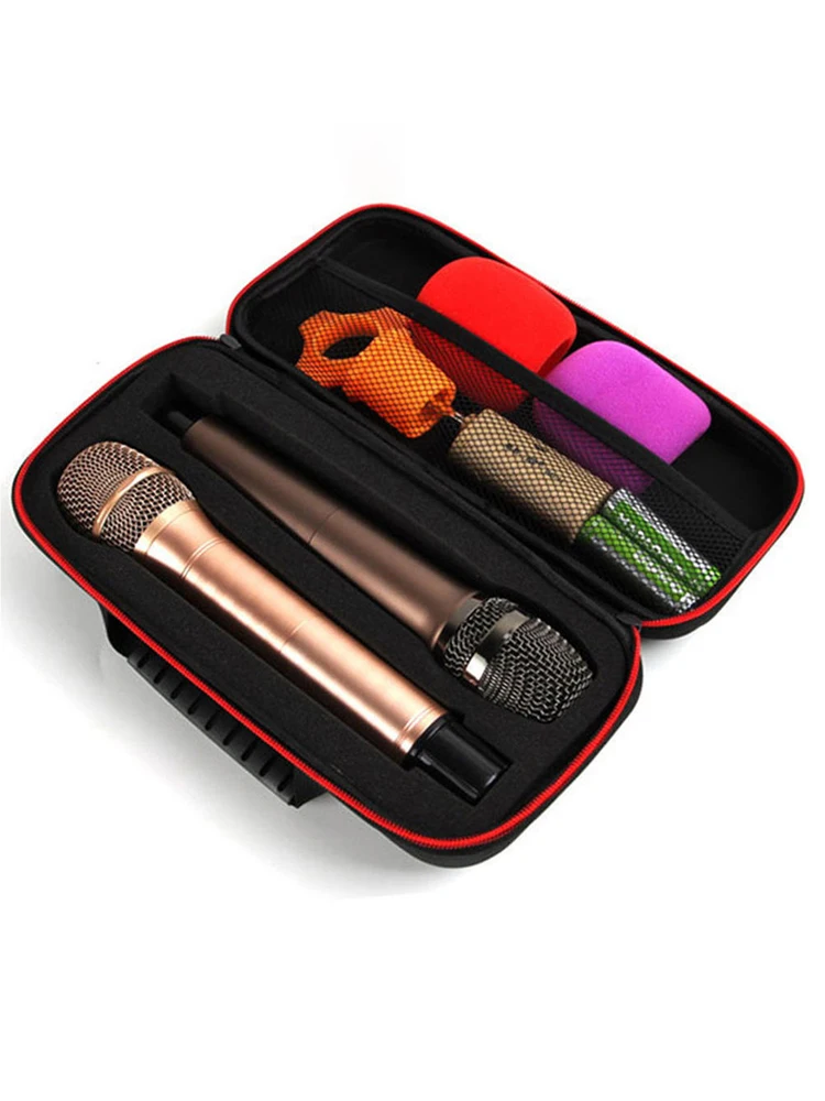 One-to-two Wireless Microphones Case Portable Microphone Storage Box ...