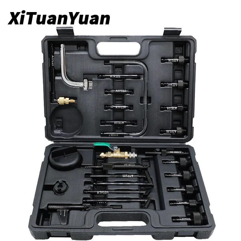 26pcs Oil Refill Filling Adaptor Set Transmission Service Adapter ATF ...