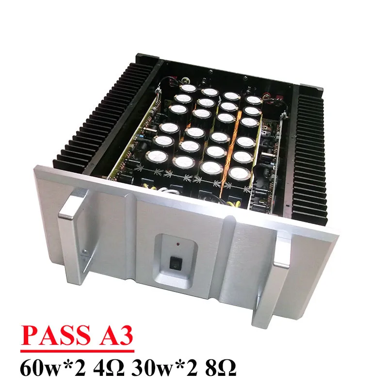 PASS A3 싱글 엔디드 클래스 A 파워 앰프, 밸런스드 언밸런스 입력 지원, 고출력 HIFI 오디오 앰프, 60W * 2
