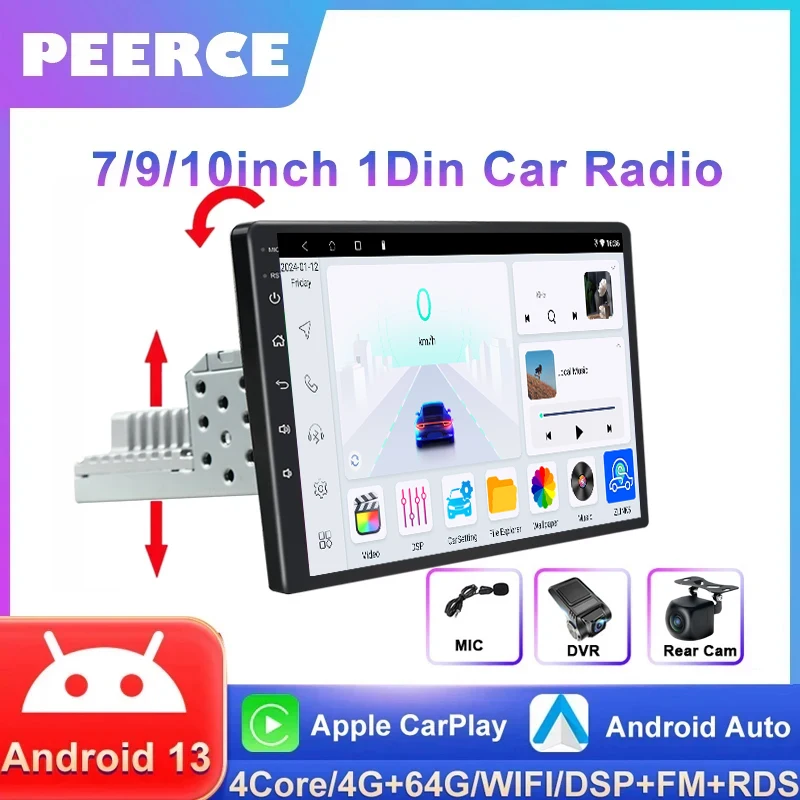Adjustable-Android-13-Radio-Stereo-Car-Multimedia-Video-Player-1-Din ...