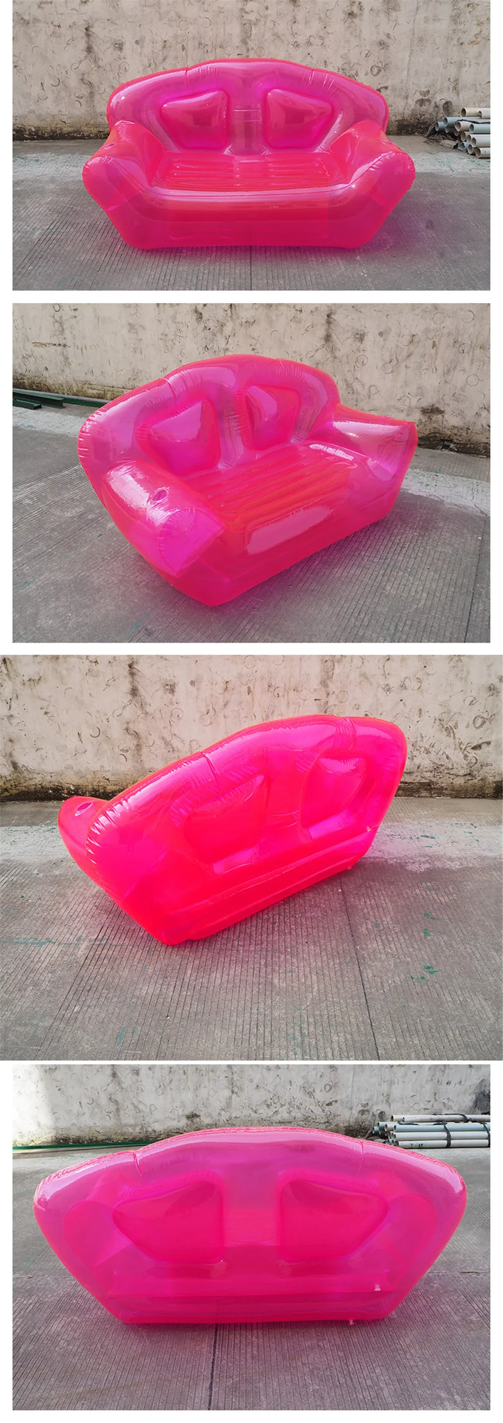 Ghế Hai Người Trong Suốt Ghế Sofa Bơm Hơi Đảng Phòng Khách Bể Bơi Sofa PVC Bơm Hơi Đồ Ngoài Trời ...