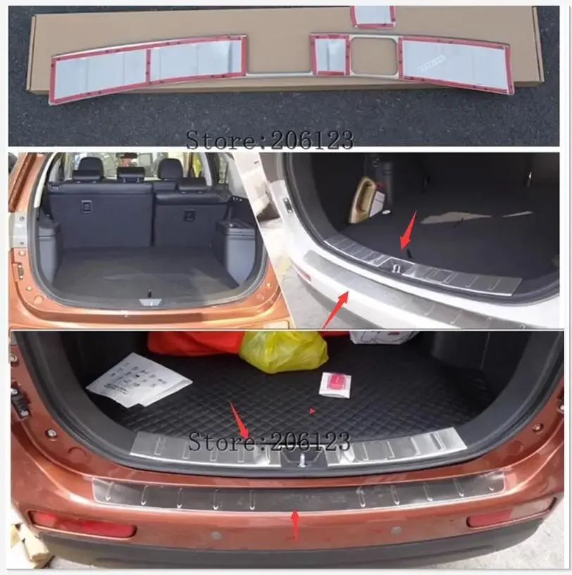 2-PCS-2013-2014-for-MITSUBISHI-OUTLANDER-REAR-BUMPER-PROTECTOR-DOOR ...