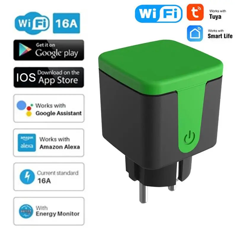 Tuya-Wifi-EU-Socket-16A-Smart-Outdoor-Waterproof-Electric-Socket-Smart ...
