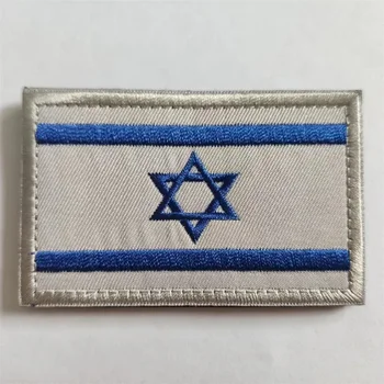 3D Israel Flag Patchs Military Tactical Badges Embroidery Israel Nation ...