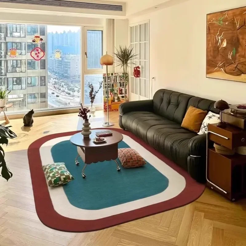 Oval-Living-Room-Carpet-Light-Luxury-Retro-High-end-Sofa-Coffee-Table ...