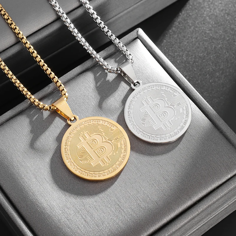 Stainless-Steel-Bitcoin-Coin-Pendant-Collectible-Art-Necklace-for-Men ...