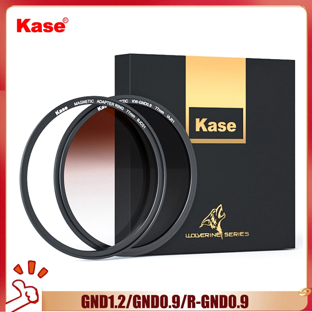 Kase Magnetic Gradient Mirror KW GND0.9 GND1.2 R GND0.9 77mm 82mm 95mm GND Filter for Micro SLR ...