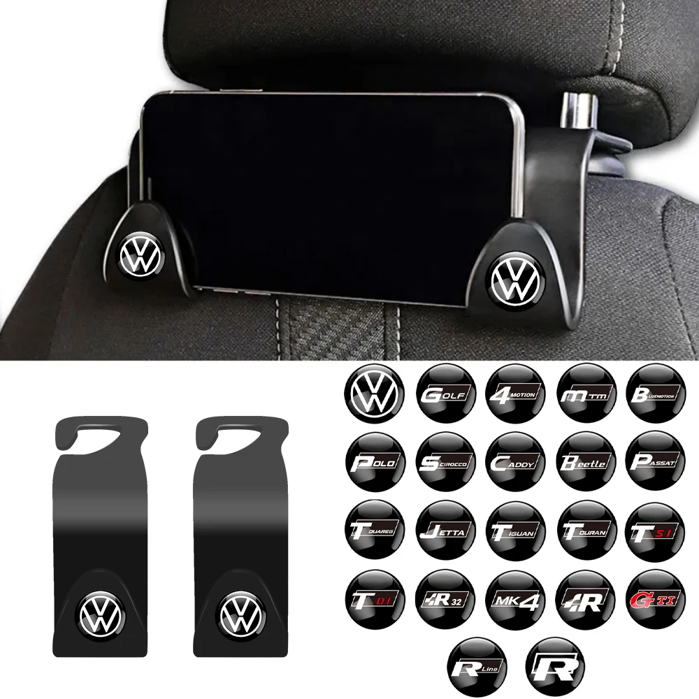 4Pcs-Car-Seat-Headrest-Hook-Hanging-Holder-Organizer-For-Volkswagen-VW ...