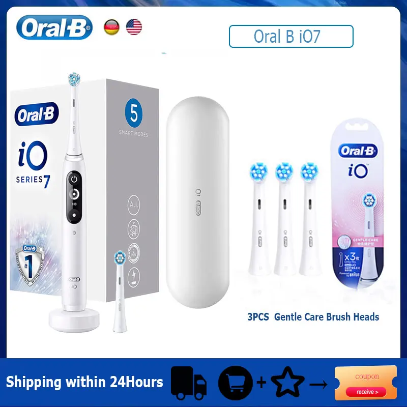 Oral-B-iO7-Smart-Electric-Toothbrush-with-5-Cleaning-Modes-Magnetic ...