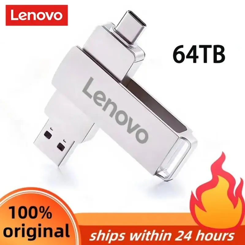 2024-Lenovo-16TB-USB-3-1-Flash-Drive-High-Speed-Transfer-Metal-Pendrive ...