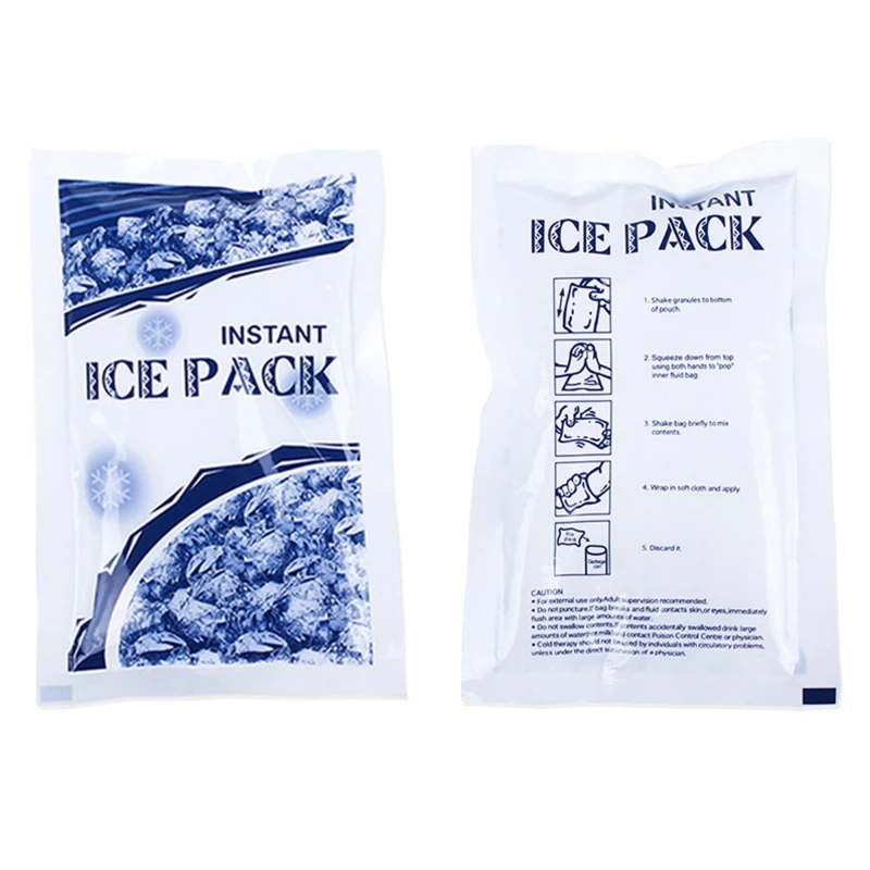 100g Disposable Ice Bag Ice Pack Instant Cooling Speed Cold Ice Bag ...