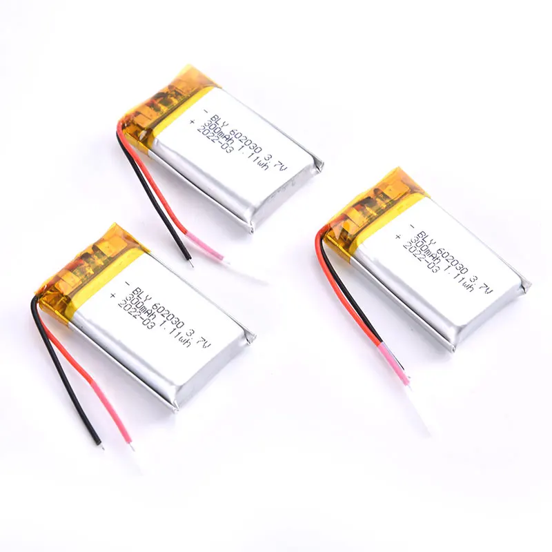 1-3pcs-3-7V-300mAh-Li-ion-Battery-602030-Lithium-Polymer-Rechargeable ...
