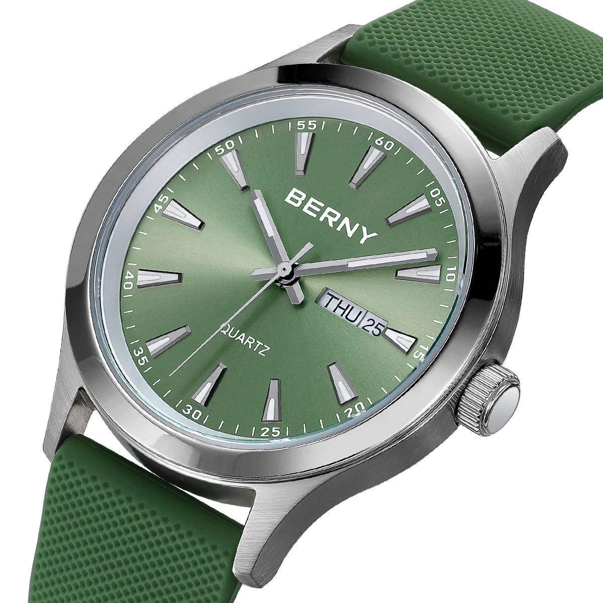 BERNY-Watches-for-Men-40mm-Luminous-Elegance-Dress-Quartz-Watch ...