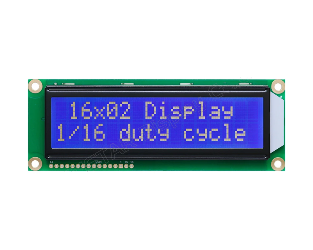 5v Larger Lcd 1602 16*2 16x2 Largest Character Big Size Blue Lcd ...