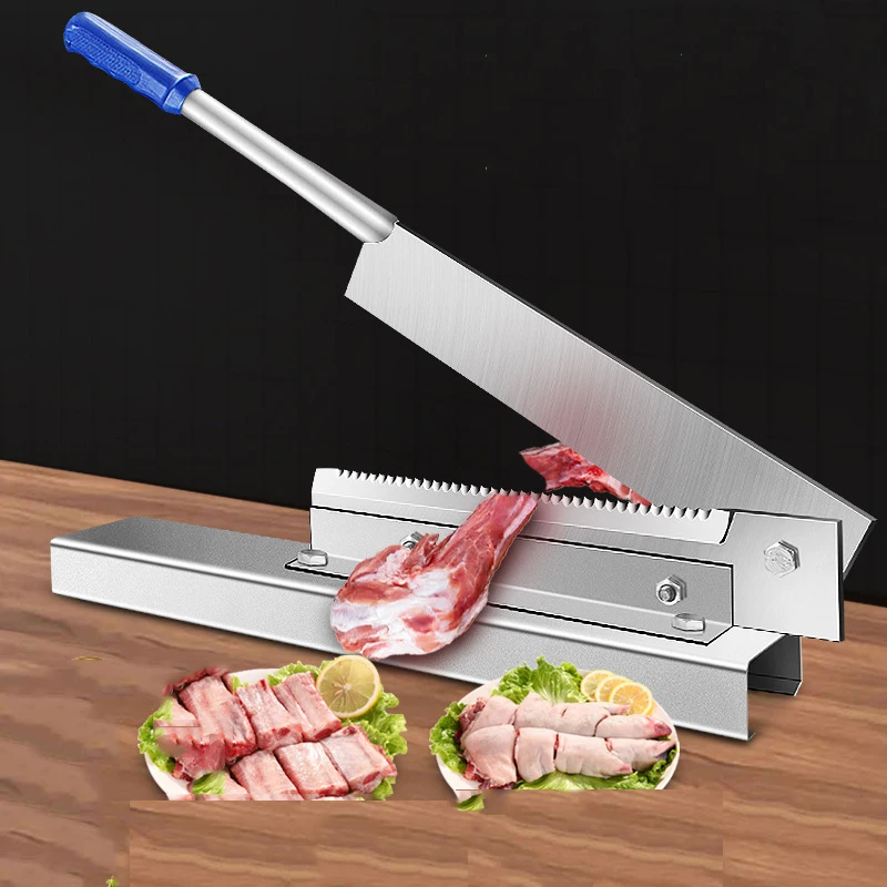 Manual-Frozen-Meat-Bone-Saw-Cutting-Chopping-Cutter-Machine-Chicken-Leg ...