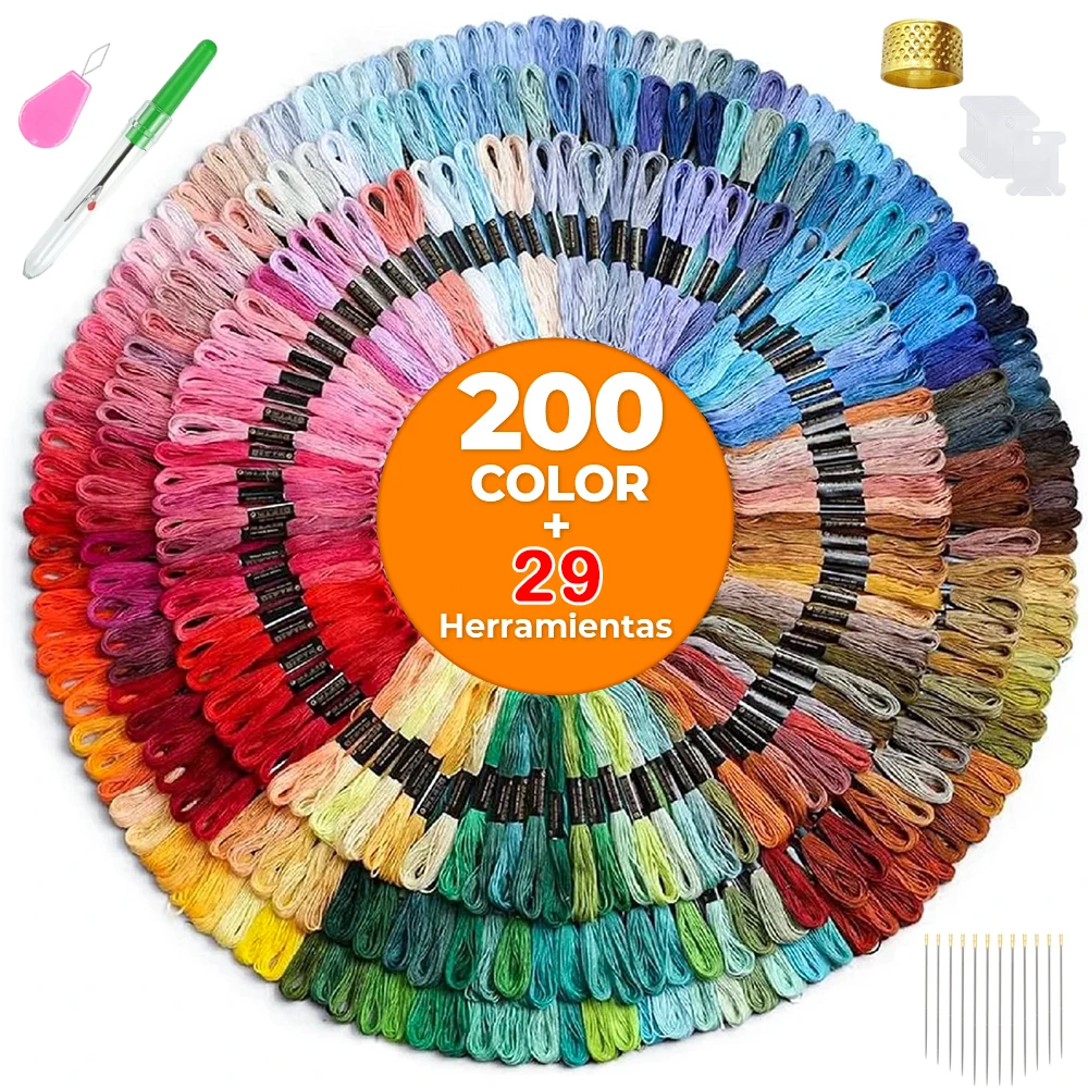 Embroidery Thread Cross Stitch And Sewing Thread 200 Colors - AliExpress 15
