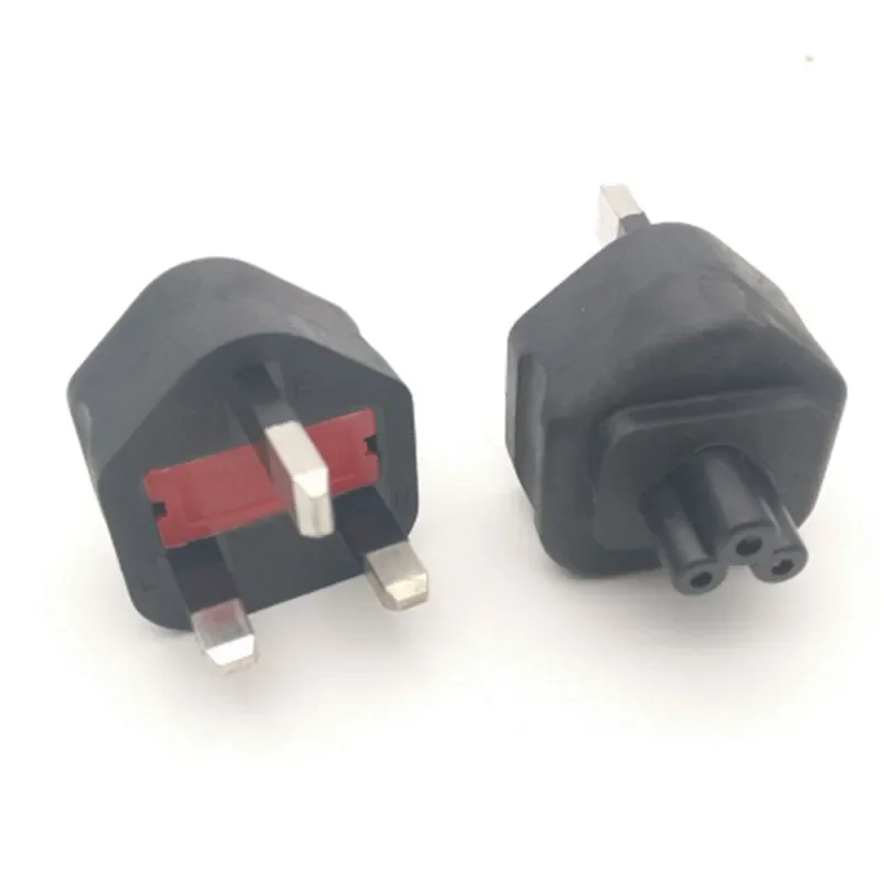 Uk-3-Pin-Male-Plug-To-Iec-320-C5-Female-Socket-British-standard-To-C5 ...