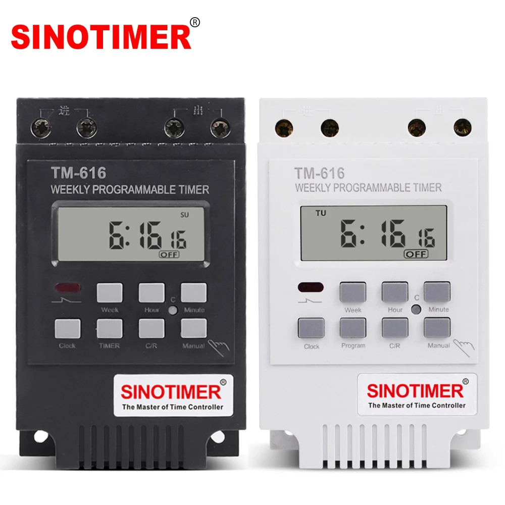 220V AC Heavy Load 30A Time Relay 7 Days Weekly Programmable Digital ...