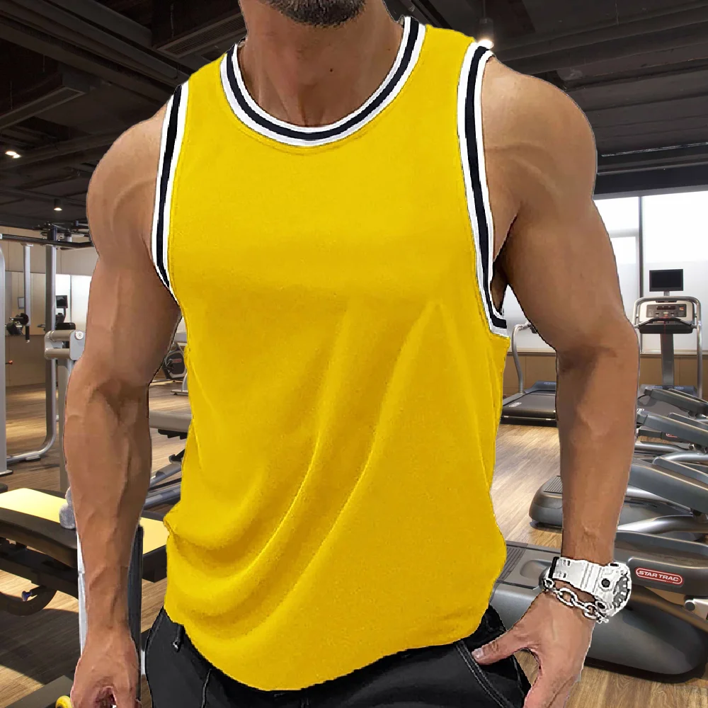 Men-Tank-Tops-Undershirt-Gym-Workout-Stringer-Fitness-T-Shirt-Beater ...