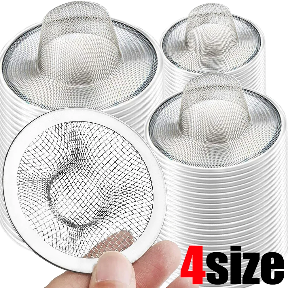 Stainless-Steel-Sink-Filter-Kitchen-Bathroom-Floor-Drain-Mesh-Filters ...