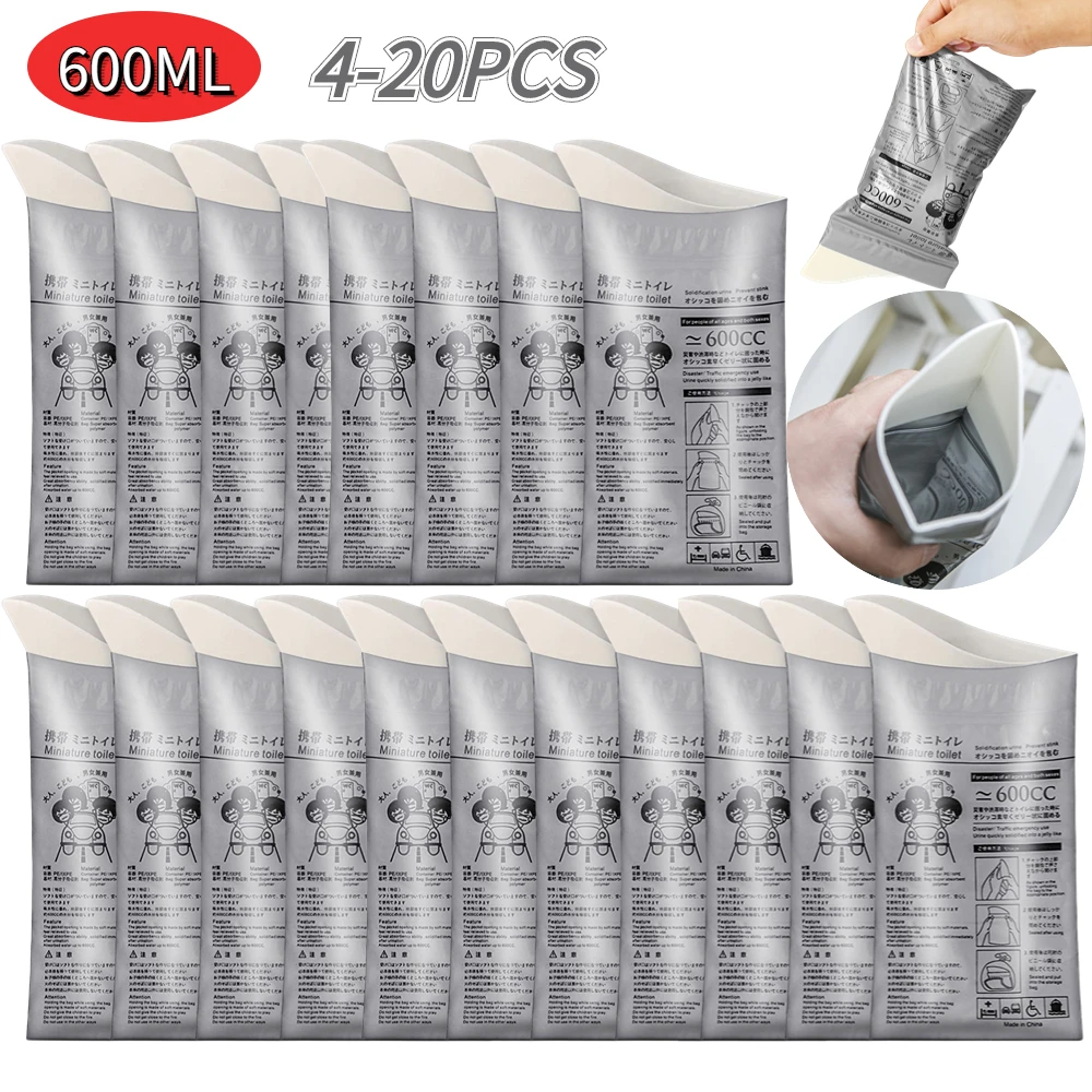 Sacos-de-urina-de-emerg-ncia-ao-ar-livre-Banheiro-m-vel-descart-vel ...